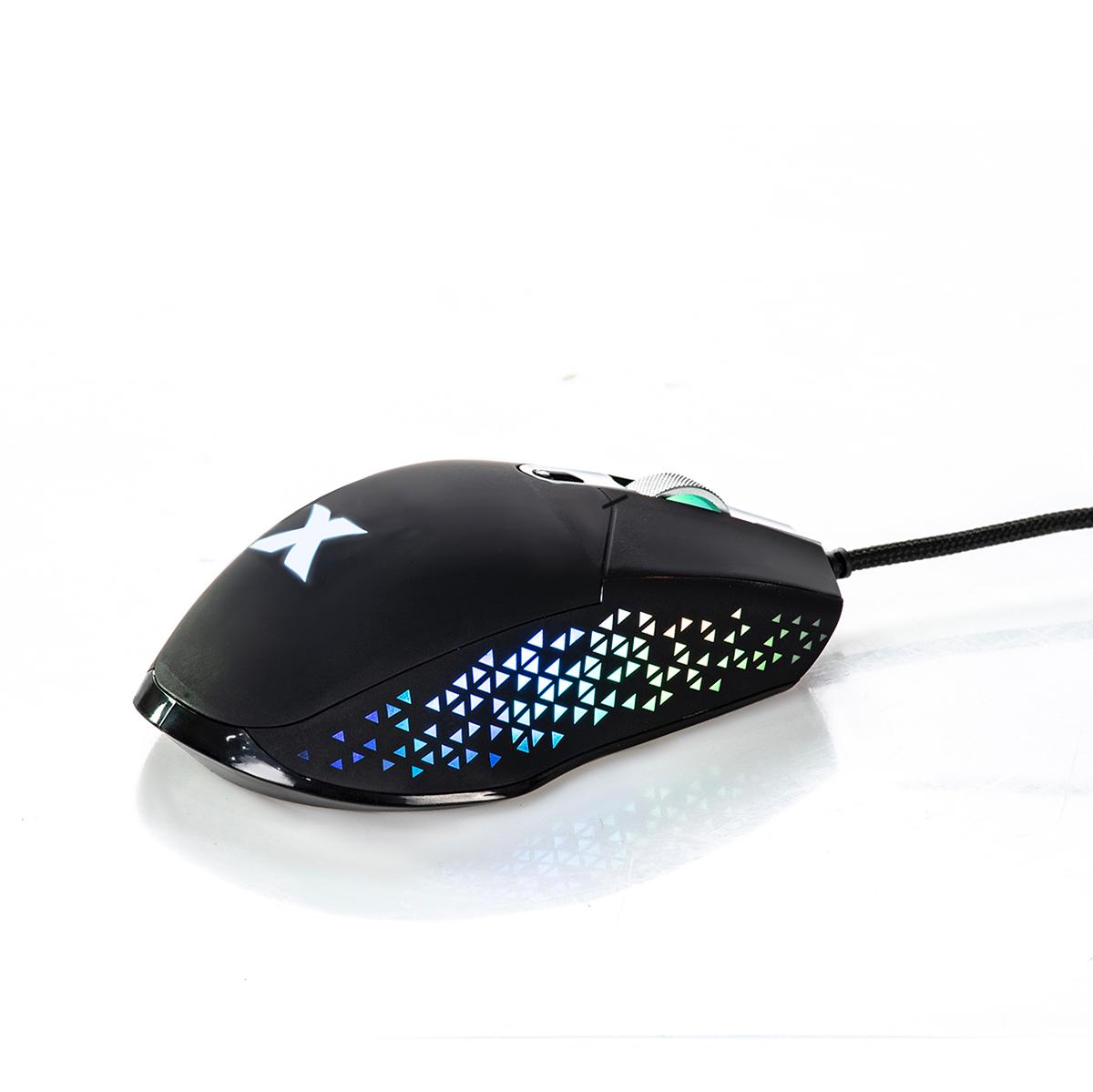 Mouse Gaming Xgm-230 6 Botones 7200 Dpi X-micro Pc-xbox-ps4 Color Negro Rgb